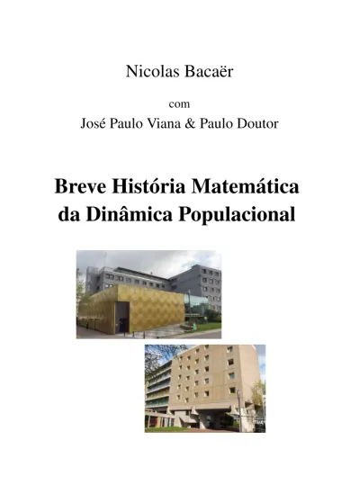 Verhulst e a equação logística (1838) - Breve História Matemática da ...